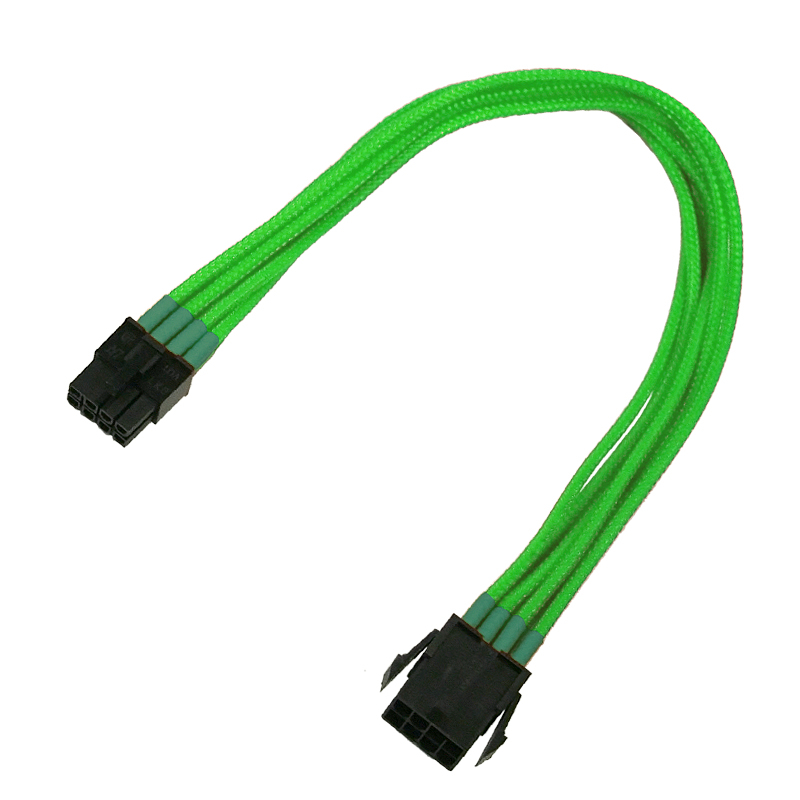 Nanoxia 1 x 8-pin PCI-E (male), 1 x 8-pin PCI-E (female), 0.3 m, neon ...