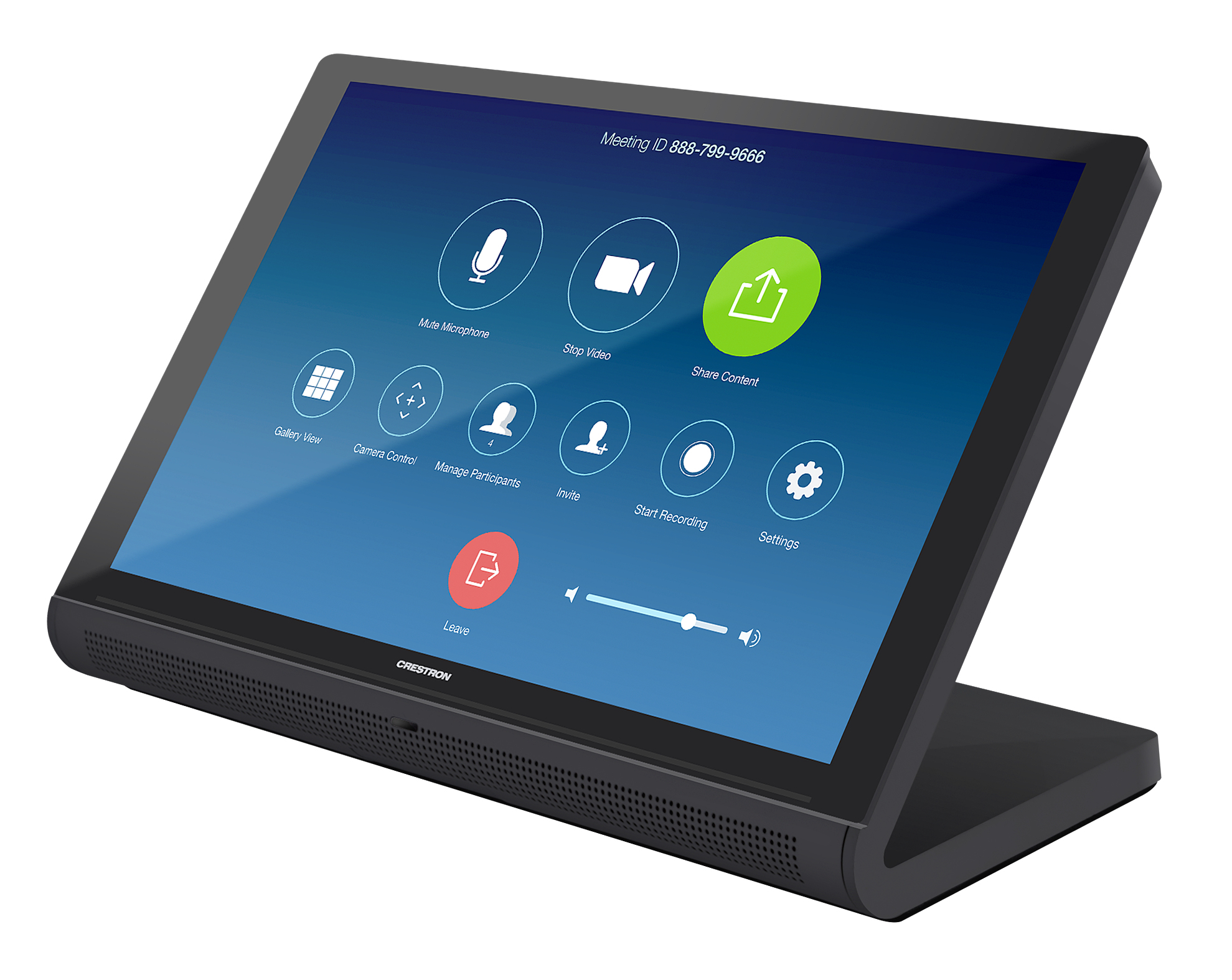 Crestron Electronics tabletop touch screen + UC Presentation ...